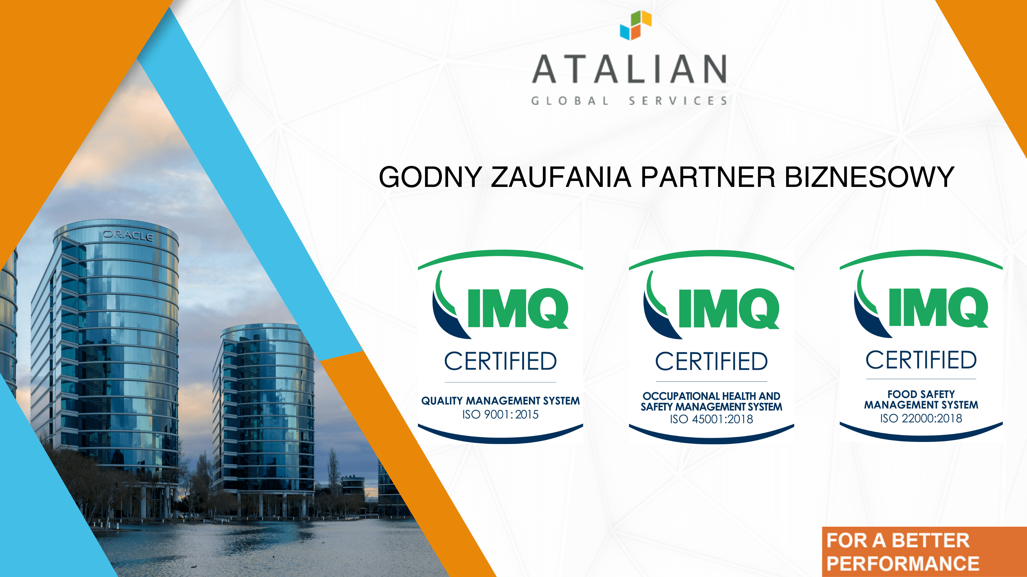 Successful Recertification Audit for compliance with the international ...